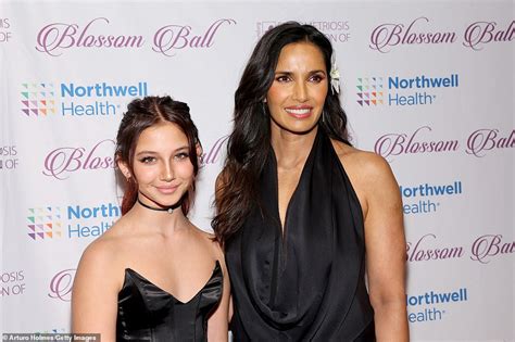 Padma Lakshmi 52 And Her Babe Krishna Thea Lakshmi Dell Don LBDs For The Blossom Ball In