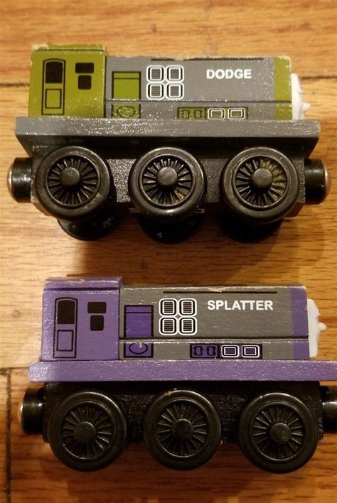 Thomas And Friends Wooden Trains Dodge And Splatter 1915318049