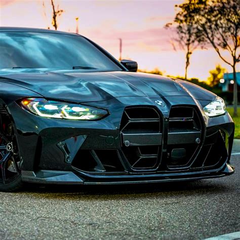 Bmw M3 G80 Grill Carbon Fibre Csl Style With Acc Carbon Accents