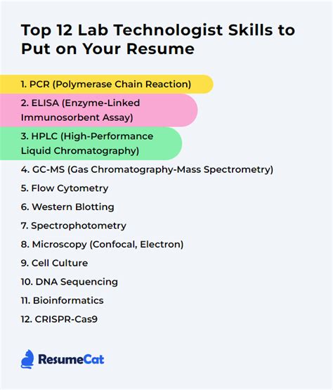 Top 12 Lab Technologist Skills To Put On Your Resume
