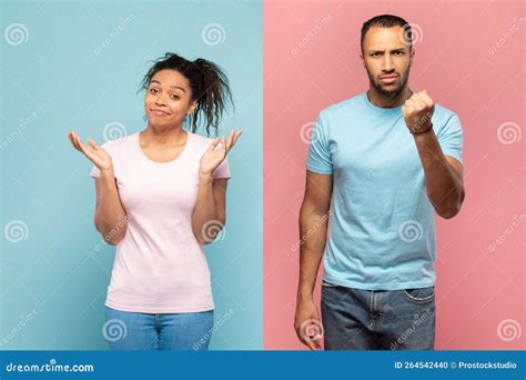 Questioned Black Woman Spreading Palms Sideways Having Unaware Facial