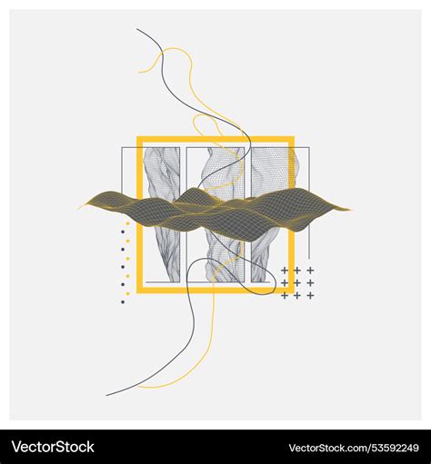 Abstract Art Wireframe Background Modern Science Royalty Free Vector