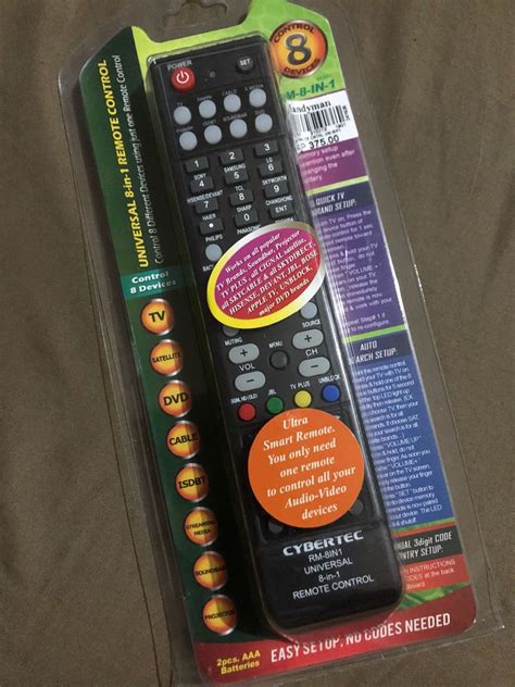 cybertec universal remote for dvd or tv tv and home appliances tv