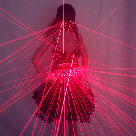 Sexy Lady Clothing Laser Bra And Girdle Laser Red Laser Mask For Night