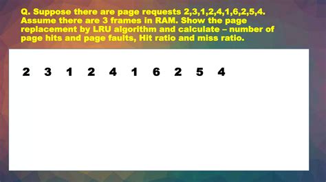 Fifo Lru Optimal Page Replacement Algorithm Pptx