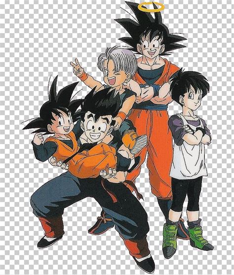 Gohan Goku Goten Videl Trunks Png Clipart Anime Cartoon Chichi The