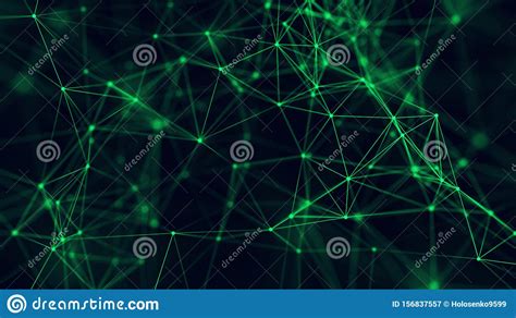 Big Data Visualization Abstract Background With Connecting Dots And