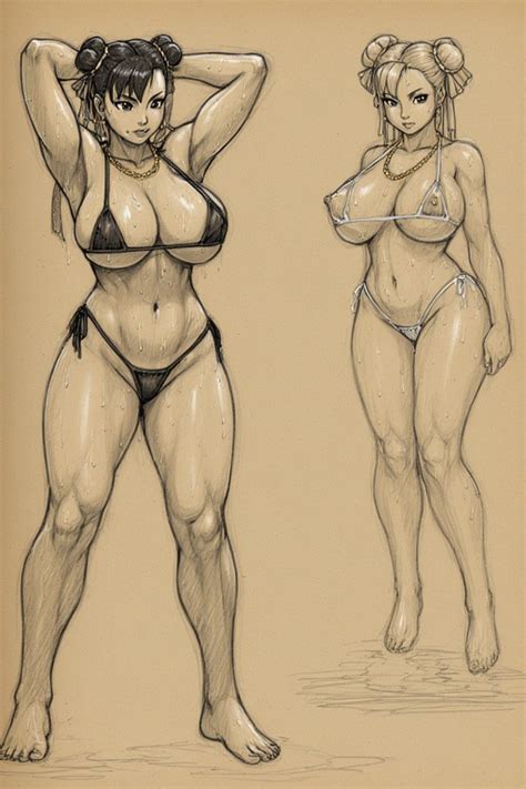 Rule 34 Ai Generated Bikini Chun Li Sexy Sexy Armpits Sexy Body
