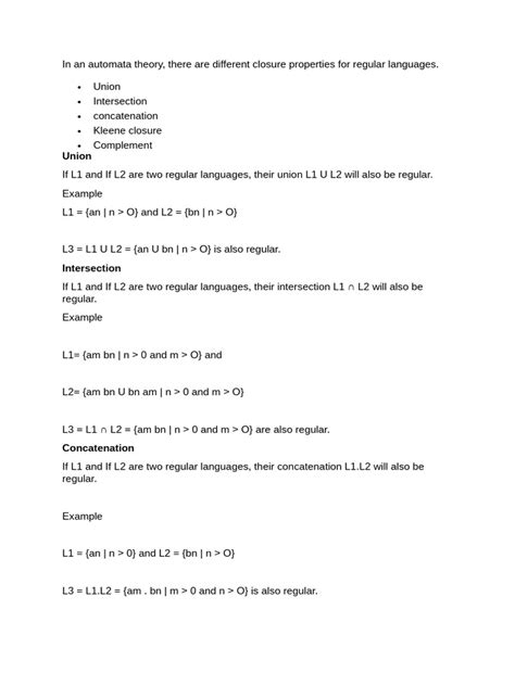 Closure Properties Pdf