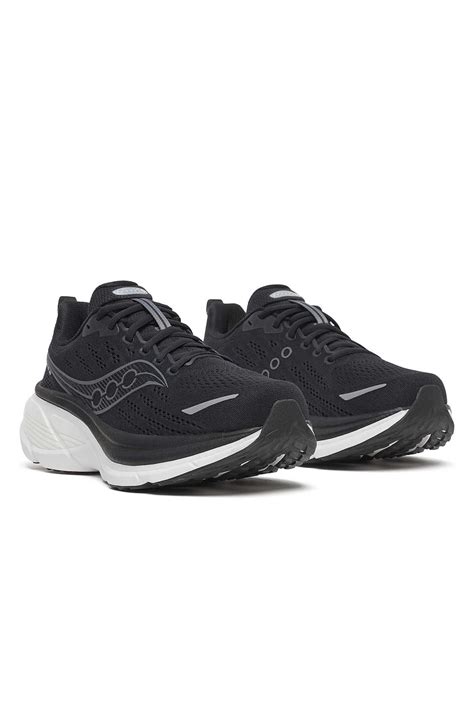 Mens Hurricane 25 Wide In Black White Mens Running Shoes