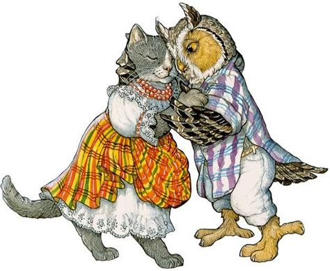 Jan Brett The Owl And The Pussycat Cat Art Illustrators Cats Illustration