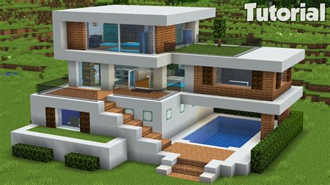 Simple Modern Minecraft House Tutorials Modern House Prototype A