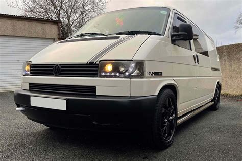 Vw T4 Black Led Drl Headlamps Wnormal Indicator Vee Dub