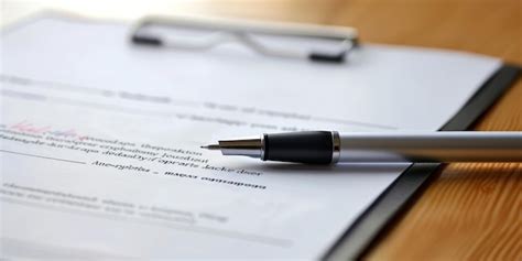 Premium Photo Official Document