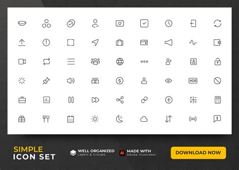 Basic User Interface Essential Icon Set Graphic By Rirafiq · Creative