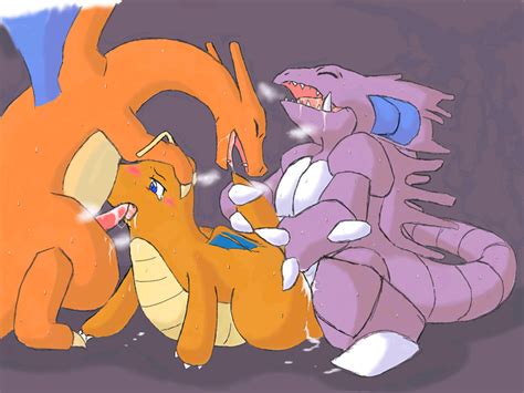 Rule 34 Charizard Color Dragonite Fellatio Interspecies Male Multiple Males Nidoking Nintendo