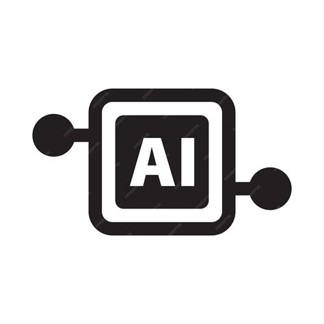 Premium Vector Ai Artificial Intelligence Icon Digital Micro Chip For