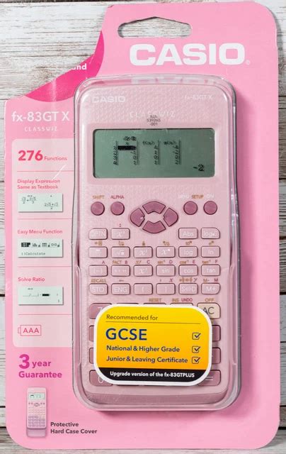 Casio Fx 83gtx Scientific Calculator 276 Functions Gcse And Higher Grade Pink £14 95 Picclick Uk