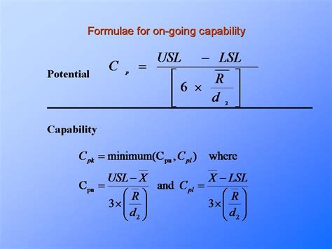 Cpk Calculation Presentationeze