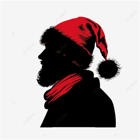 산타클로스 모자 빨간 의류 실루엣 산타 클로스 모자 Png 일러스트 및 이미지 에 대한 무료 다운로드 Pngtree