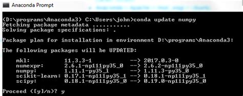 python - Can't update to numpy 1.13 with anaconda? - Stack Overflow