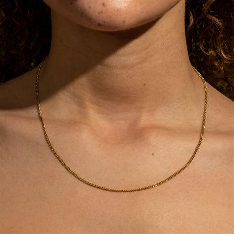 2mm Curb Chain Gold Adamans