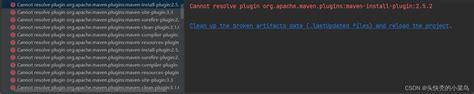 Idea创建新项目出现错误：cannot Resolve Plugin Orgapachemavenpluginsmaven