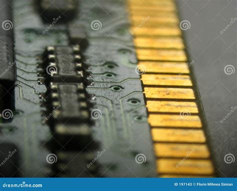 Ram Memory Electronic Circuit Stock Image Image Of Microprocessor Microchip 197143