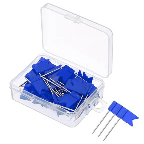 Patikil Flag Map Push Pins 50 Pcs 1 Inch Travel Map Pins With Plastic