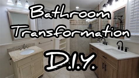 Master Bathroom Transformation Diy Bathroom Renovation Single To