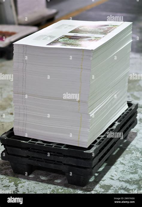 Printing Factory And Paper Stack For Manufacturing Or Distribution