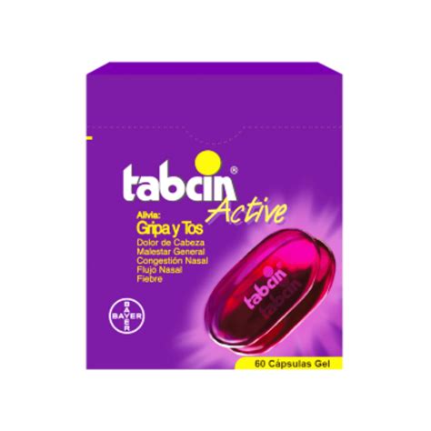 Tabcin Active Blíster X 2 Cápsulas Gel Droguería Alameda Sur