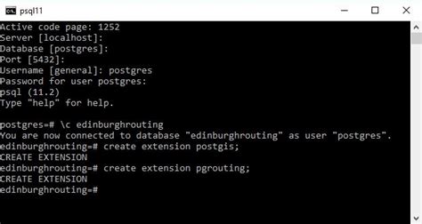 010 Postgres Command Line Psql Getting Started With Pgrouting Using Open Data From Ordnance
