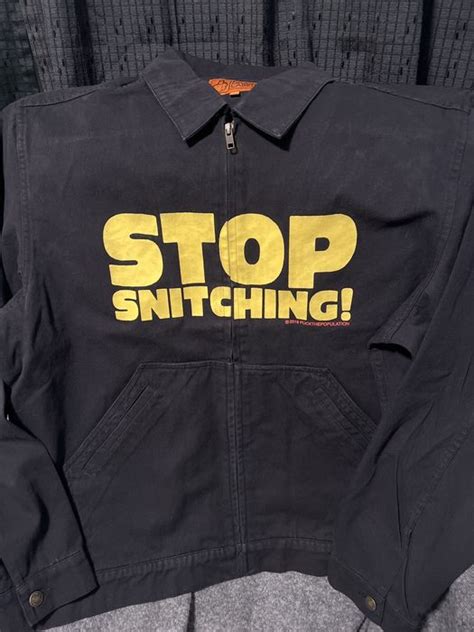 Fuck The Population Ftp Stop Snitching” Jacket Grailed