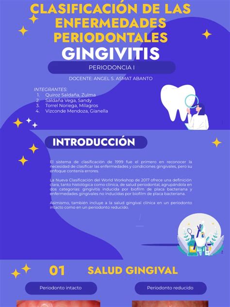 Clasificación De La Gingivitis Pdf Periodoncia Ramas De Odontología