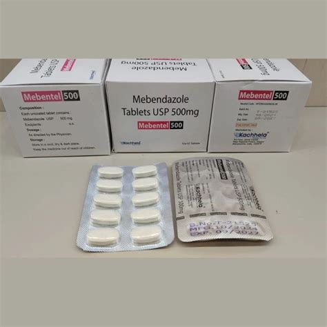 Mebendazole Tablet 500 Mg At ₹ 240 Strip Anti Arrhythmic Drug In Surat Id 2855396745791