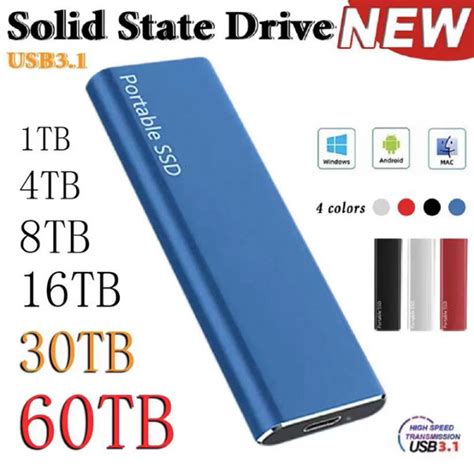 Ssd External Hard Drive Tb Tb High Speed Solid State Hard Disk Type C Usb Electronics For