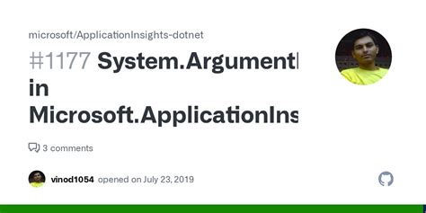 System Argumentexception In Microsoft Applicationinsights Extensibility Implementation