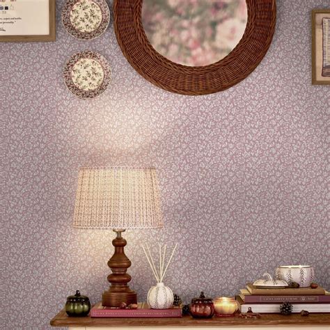 Sweet Alyssum By Laura Ashley Coral Pink Wallpaper Wallpaper Direct