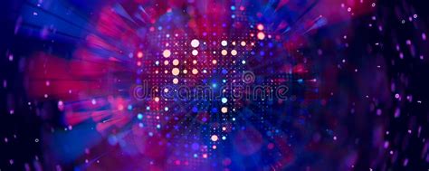 Abstract Macro Of Quantum Computing Qubit Cell Subatomic Patterns Of