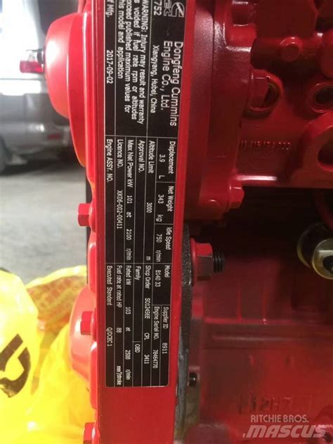Dongfeng Cummins 4bt Engine Assembly 2017 Jining China China Used