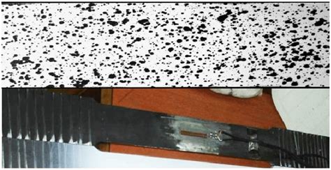 Specimen With Front Surface With Random Speckle Patterns On Top And