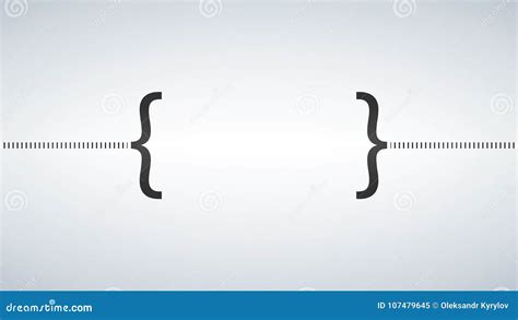 Bracket Icon Quote Symbol Vector Illustration