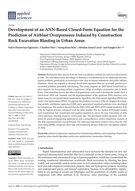 Pdf Development Of An Ann Based Closed Form Equation For The