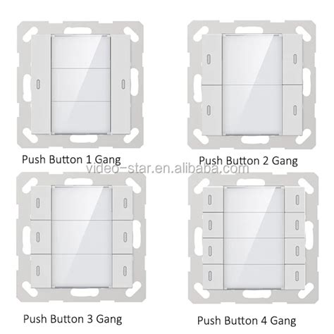 Smart Home KNX EIB GVS Home Building Automation System KNX Push Button Sensor 1 2 3 4 Gang