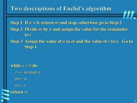 What is an algorithm? An algorithm is a sequence of unambiguous instructions for solving a ...
