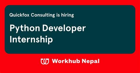 workhub nepal on linkedin python developer internship