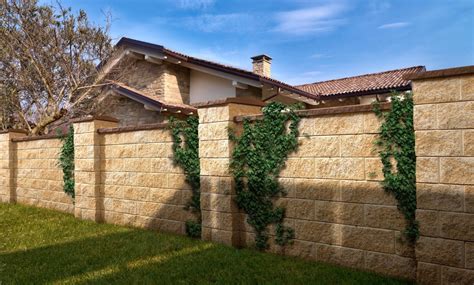 საფასადე ბლოკი კოლონა ღობის ქუდი