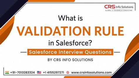 Salesforce Beginner Interview Question Part 10 What Is Validation Rule And How To Create It