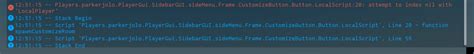 attempt to index nil with player scripting support developer